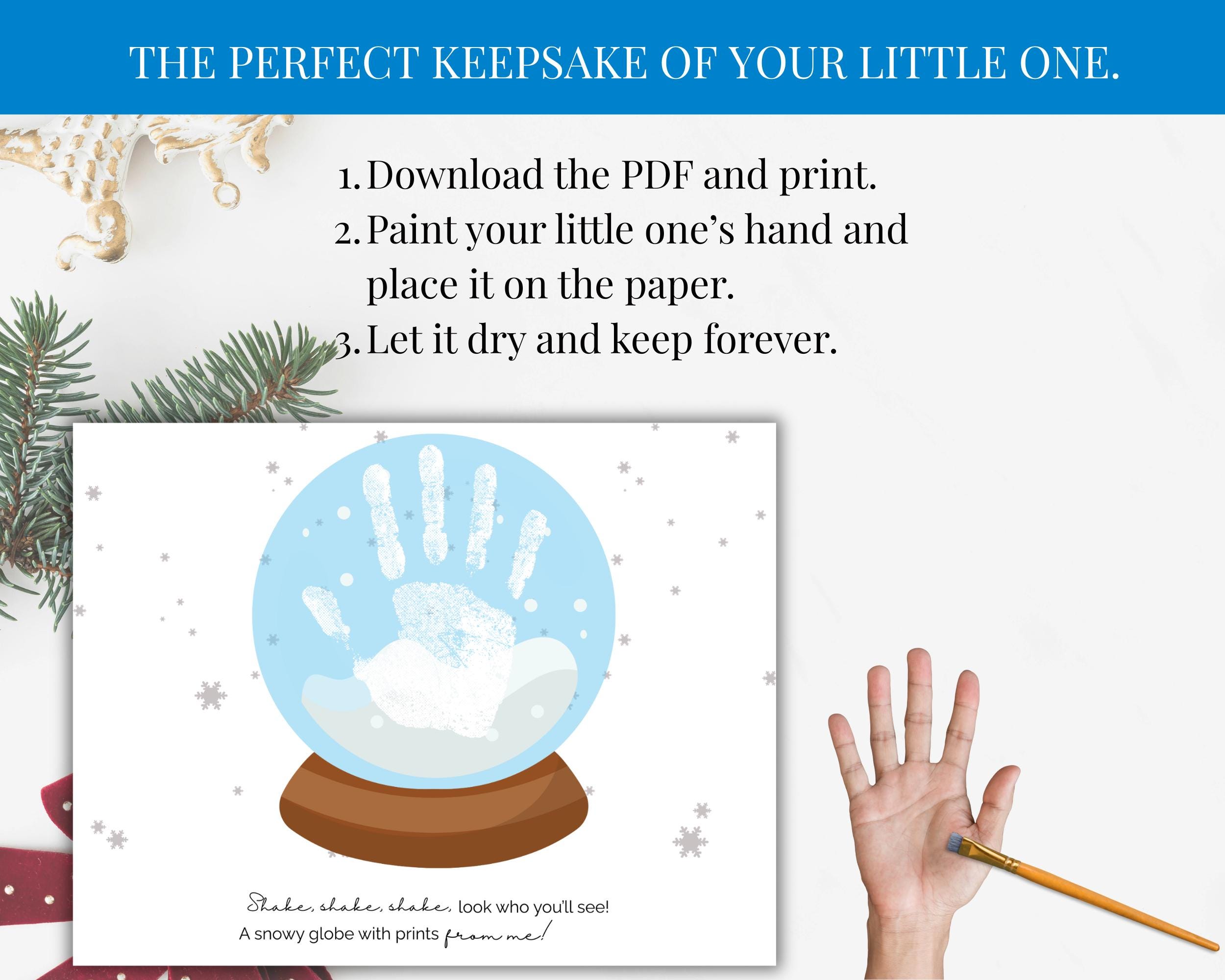 Christmas Handprint Craft, Christmas Poem Daycare Craft, DIY Holiday ...