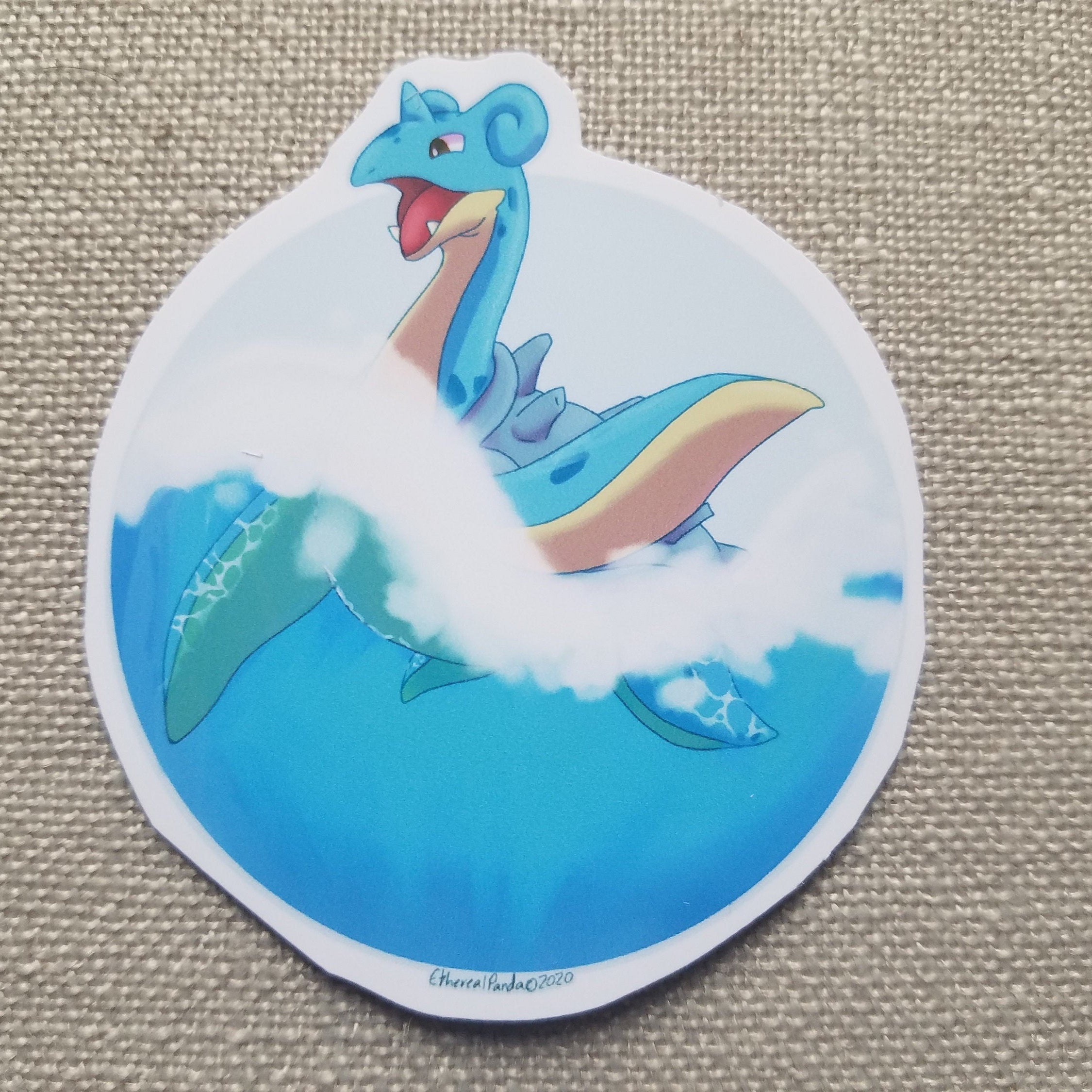 Lapras Surf Pokemon Sticker 3 Inch - Etsy