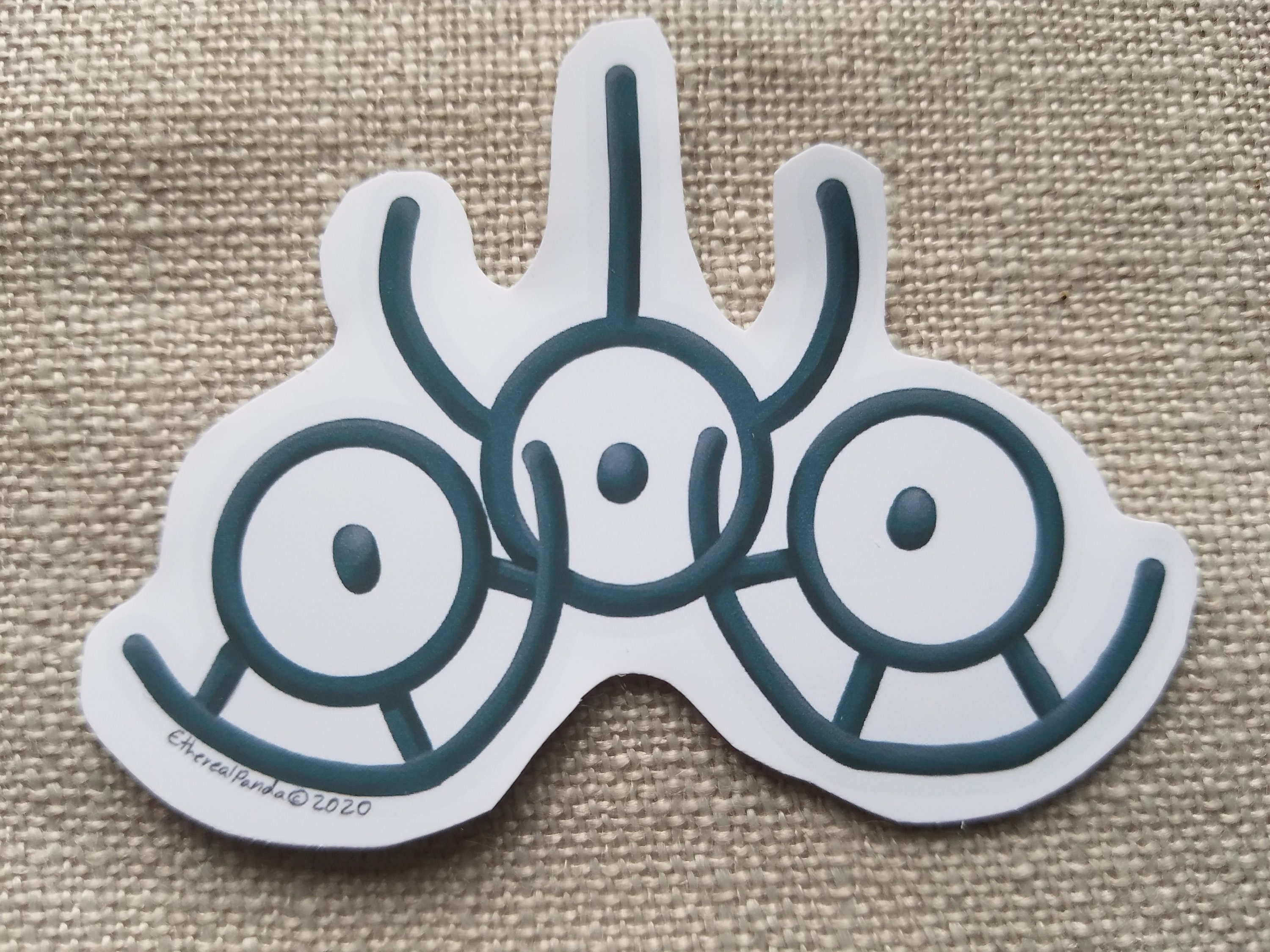 Unown UWU Pokemon 3 Inch Sticker - Etsy