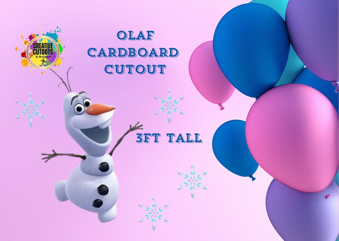 Olaf Frozen Lifesize Cardboard Cutout - Etsy