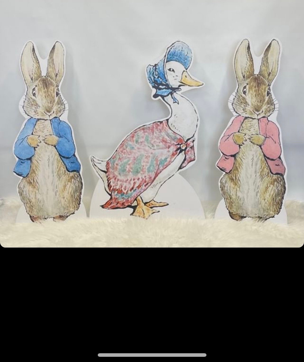 3 X Peter Rabbit Cardboard Cutouts Peter, Flopsy and Jemima - Etsy UK