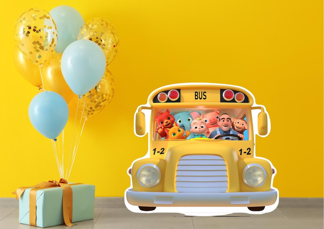 Cocomelon Bus Cardboard Cutout - Etsy