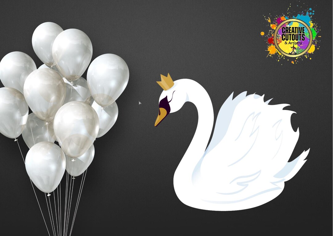 Swan Cardboard Cutout - Etsy