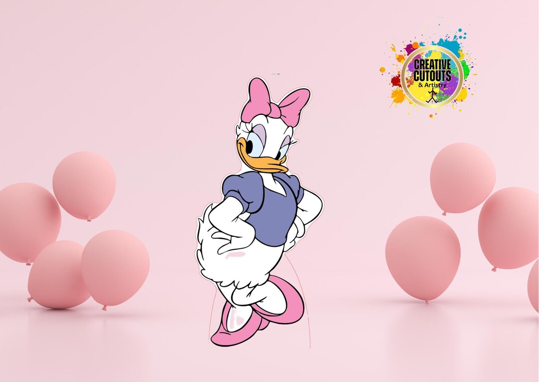 Daisy Duck Cardboard Cutout - Etsy