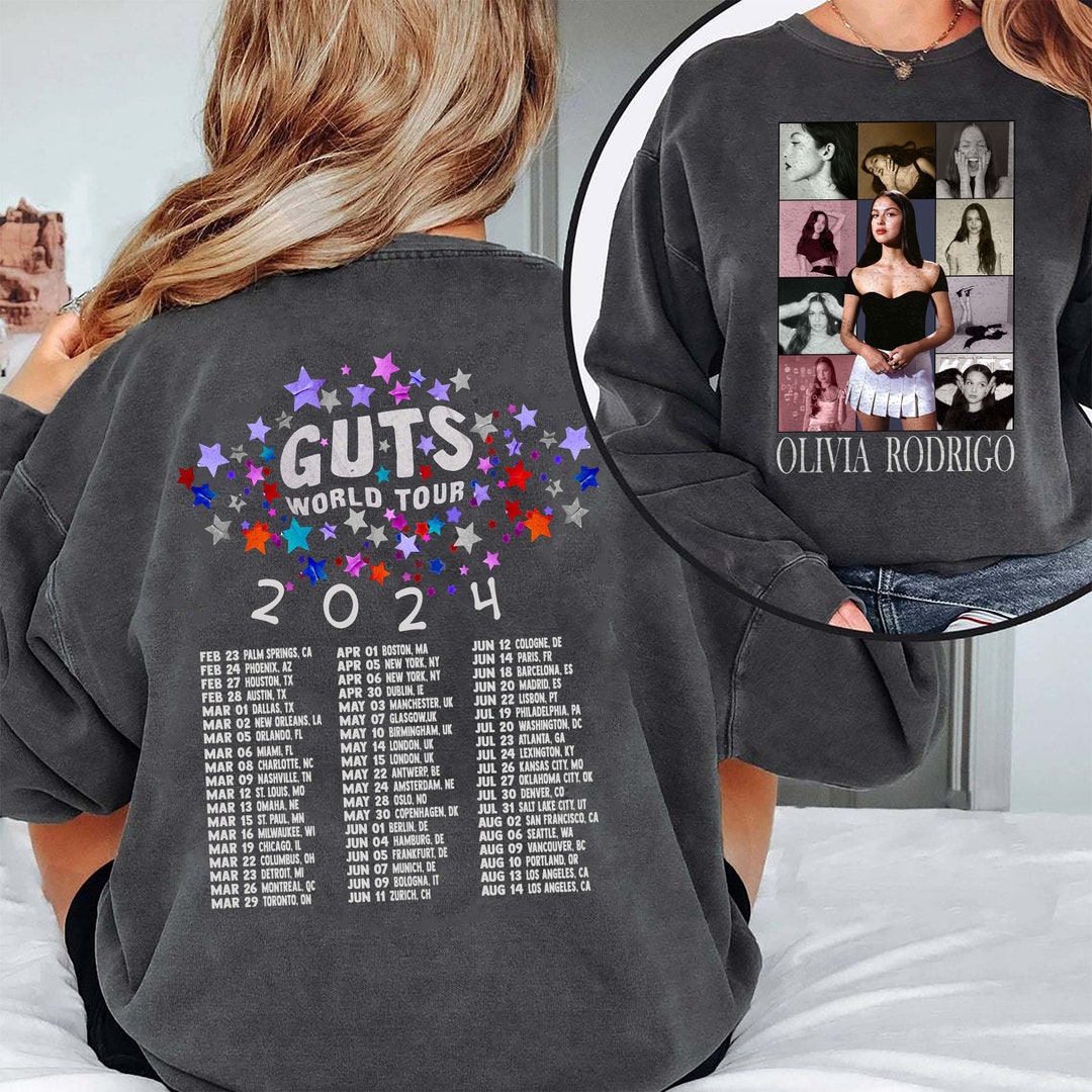 Olivia Guts Tour 2024 PNG, Olivia Rodrigo Guts Png, Olivia Track List ...