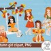 Autumn Clipart Png - Fall Girl Clipart - Autumn Clip Art for Kids ...