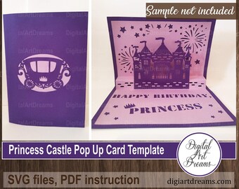 Pop up Castle Cards - Etsy