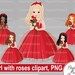 Valentine's Day Clip Art, Girls With Roses, Wedding Graphics, Little ...