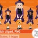 Halloween Witch Clipart - Halloween Clipart - Witch Png - Cute ...