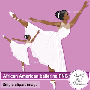 Ballerina Clipart, African American Woman, Ballet Graphics, Female ...