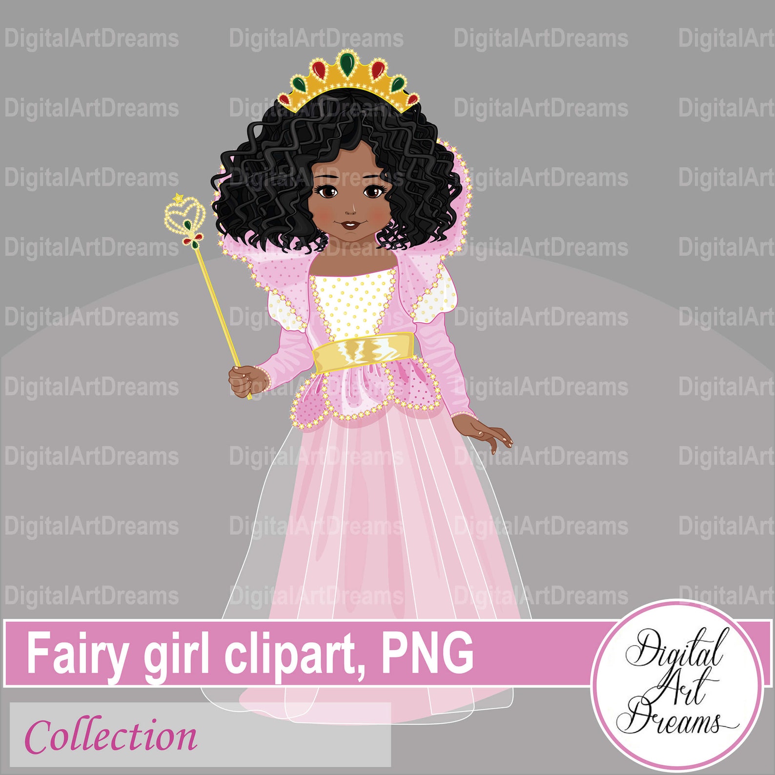 Fairy Princess Clipart Fairy Clipart Little Girl Clipart - Etsy