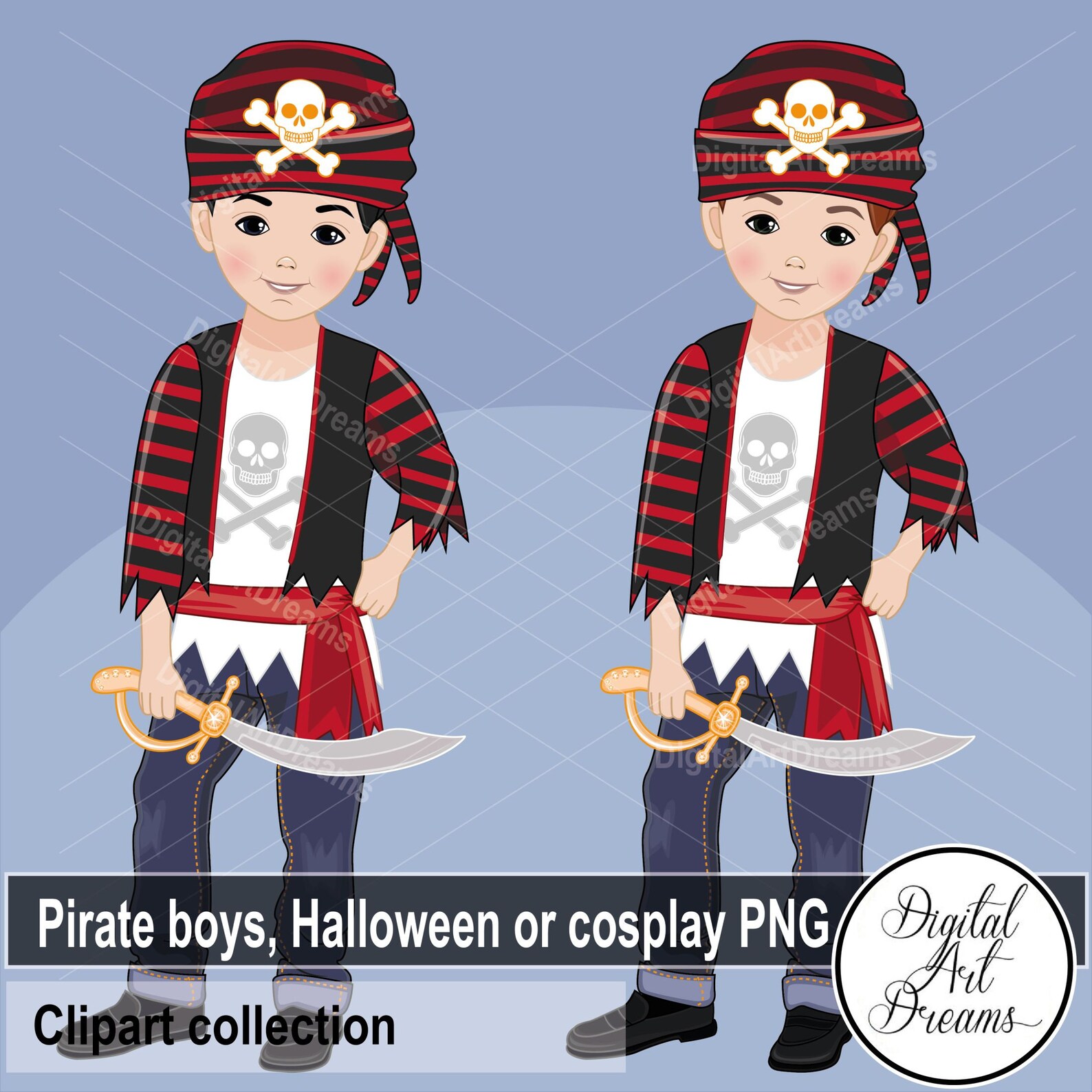 Pirate Clipart Pirate Boy Clipart Little Boy Clip Art | Etsy