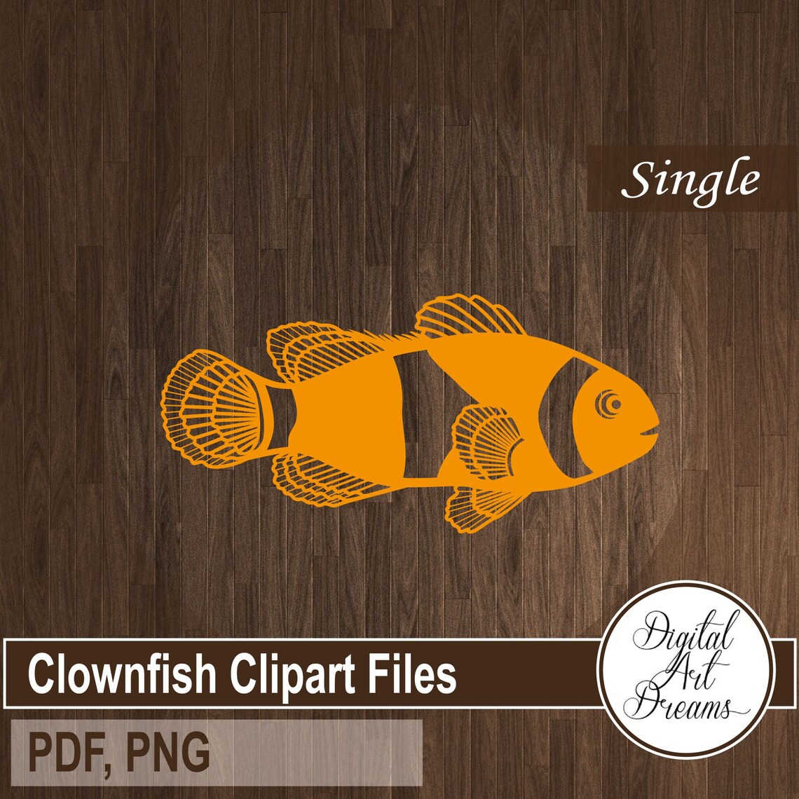 Fish SVG Cut Files Clownfish Paper Cutting Templates - Etsy