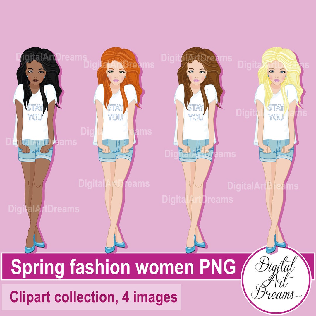 Shorts Clipart Fashion Clipart Fashion Girl Clipart Summer Clipart ...