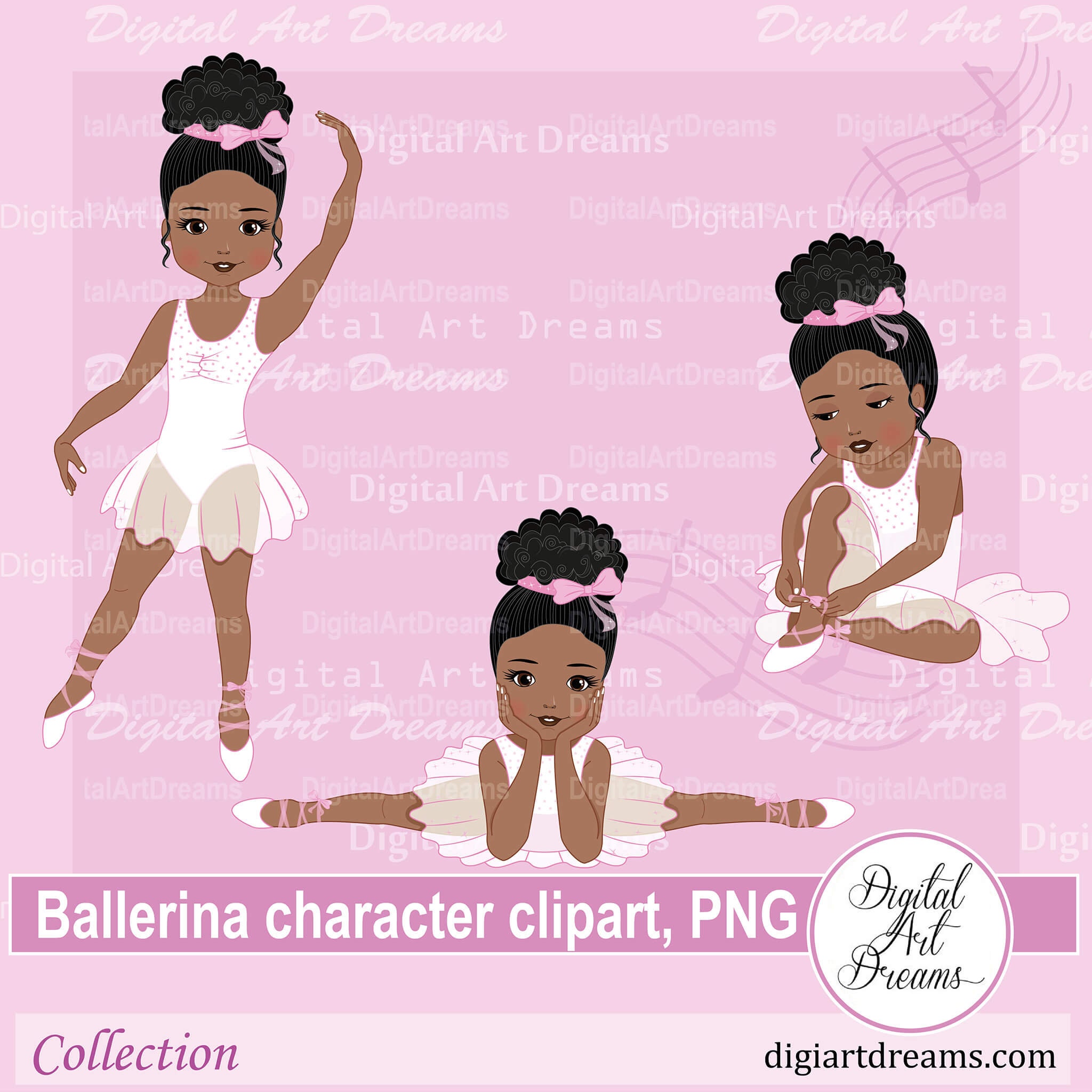 Black Ballerina Png Dancing Girl Clipart African American - Etsy