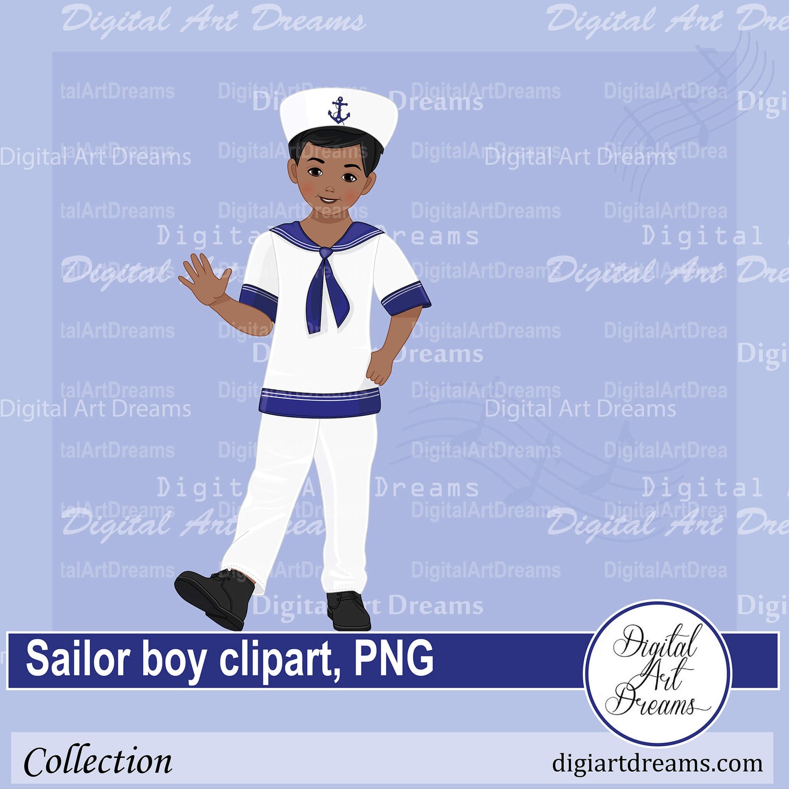 Nautical Clipart Sailor Boy Clipart Nautical Boy Clipart - Etsy