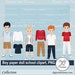 Dress Doll Clipart Digital Paper Doll Clipart Little Boy Png Doll ...