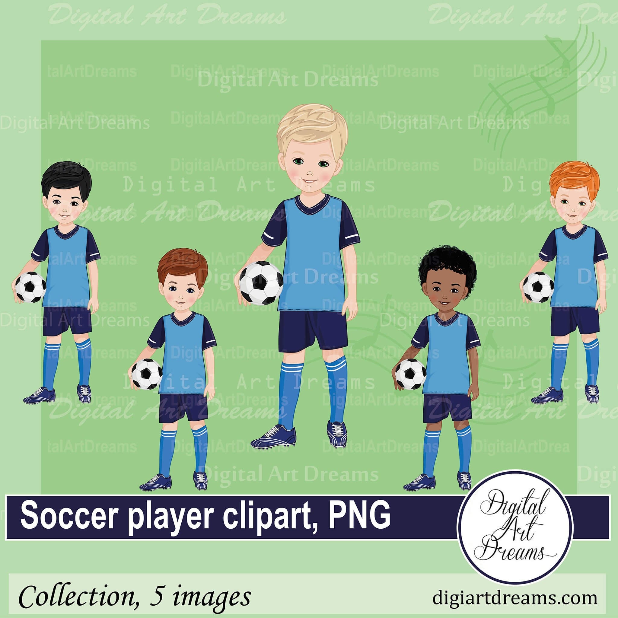 Clip Art Soccer Team