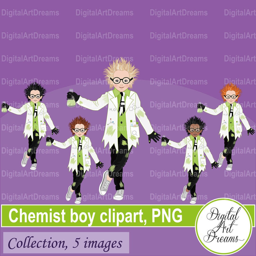 Science Clipart - Chemistry Clipart - Little Boy Png - Halloween ...
