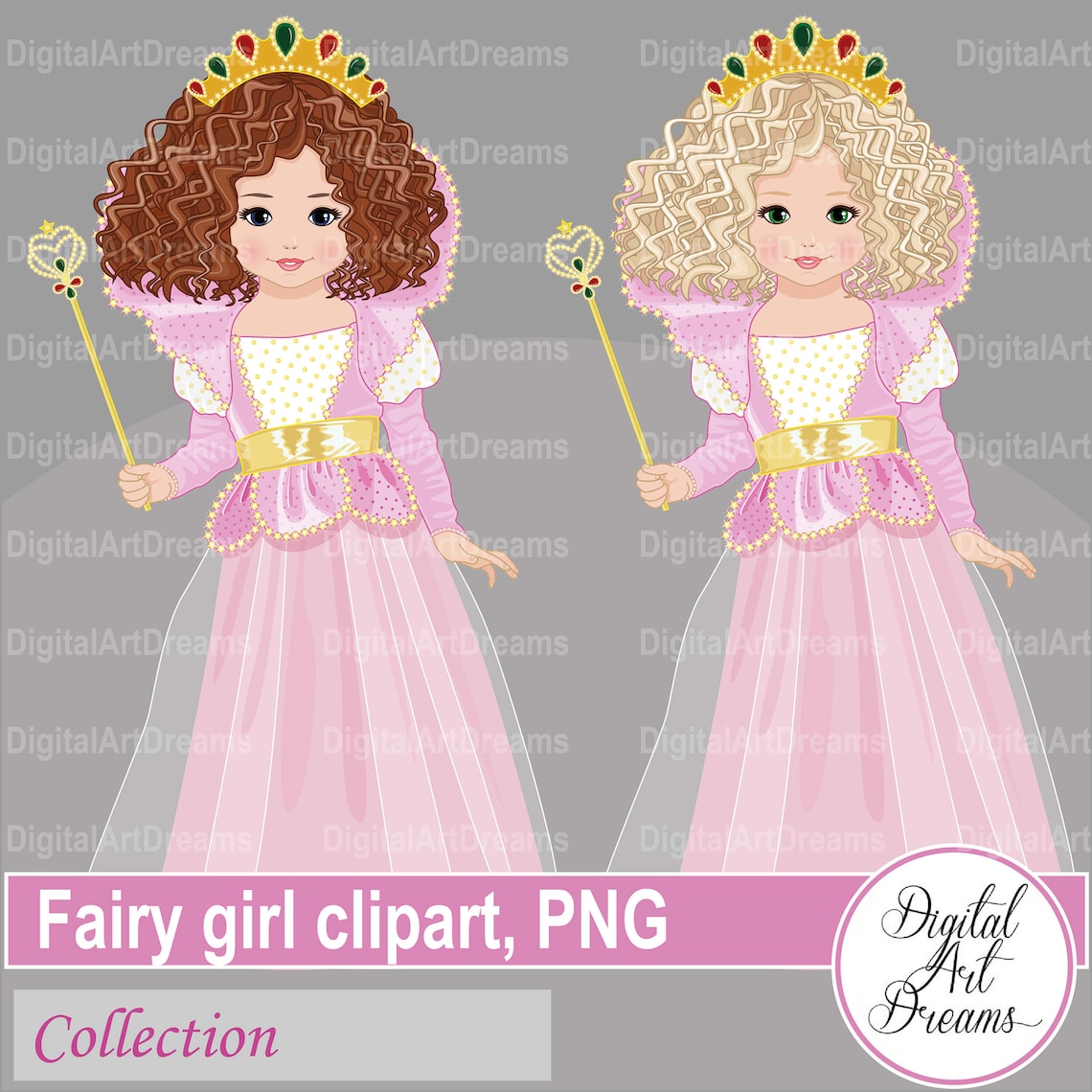 Fairy Princess Clipart Fairy Clipart Little Girl Clipart - Etsy