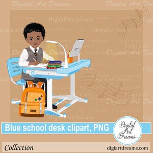 School Desk Clipart - Little Boy Clipart - Png Images - School Clip Art ...