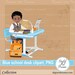 School Desk Clipart - Little Boy Clipart - Png Images - School Clip Art ...