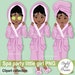Spa Party Clipart, African-american Clip Art, Little Girls Graphics ...