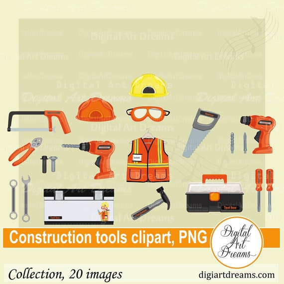 Building Construction Tools Clipart