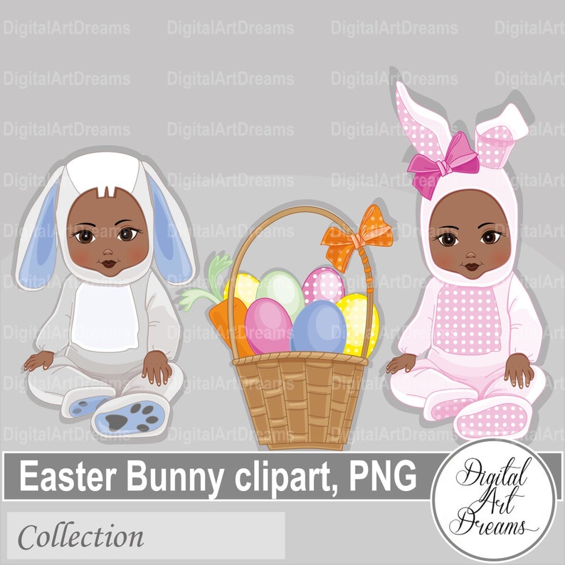 Baby Easter Clipart Bunny Clipart Baby Girl Images Cute - Etsy