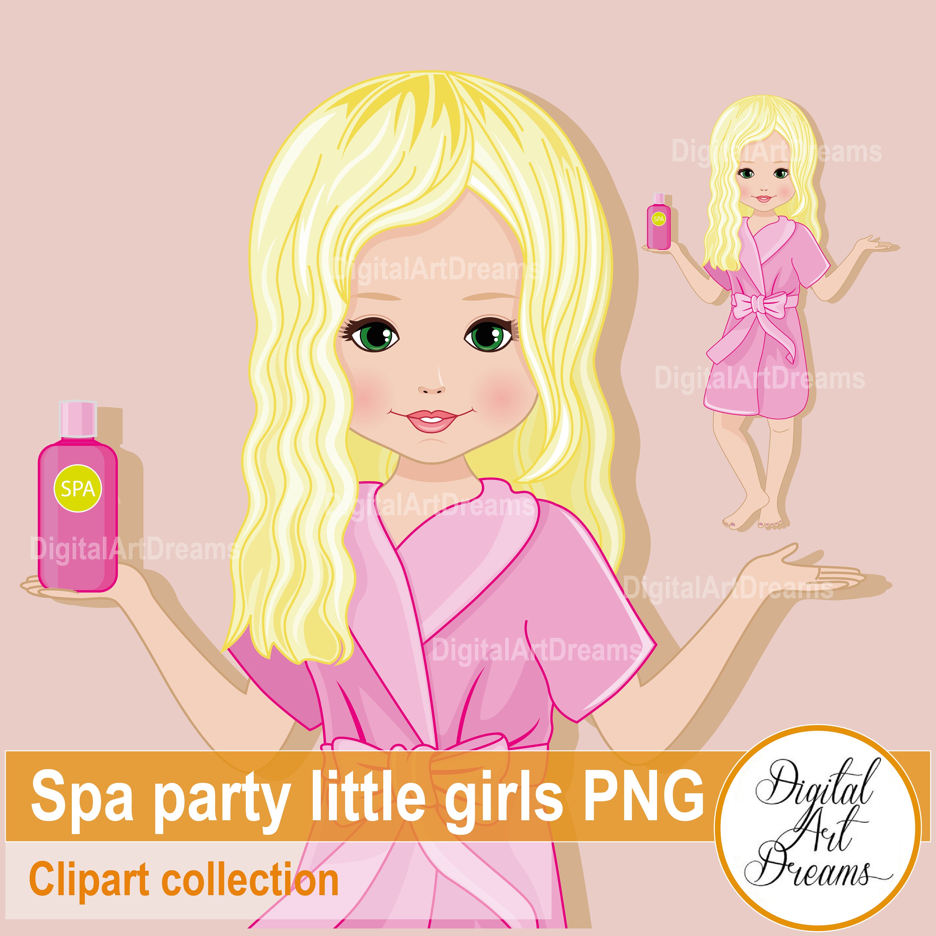 Little Girl Clip Art Salon Spa 10,600+ Girls Spa Day Stock