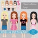 Clipart Dress Doll Png, Cute Little Girls, Characters Clip Art, Long ...