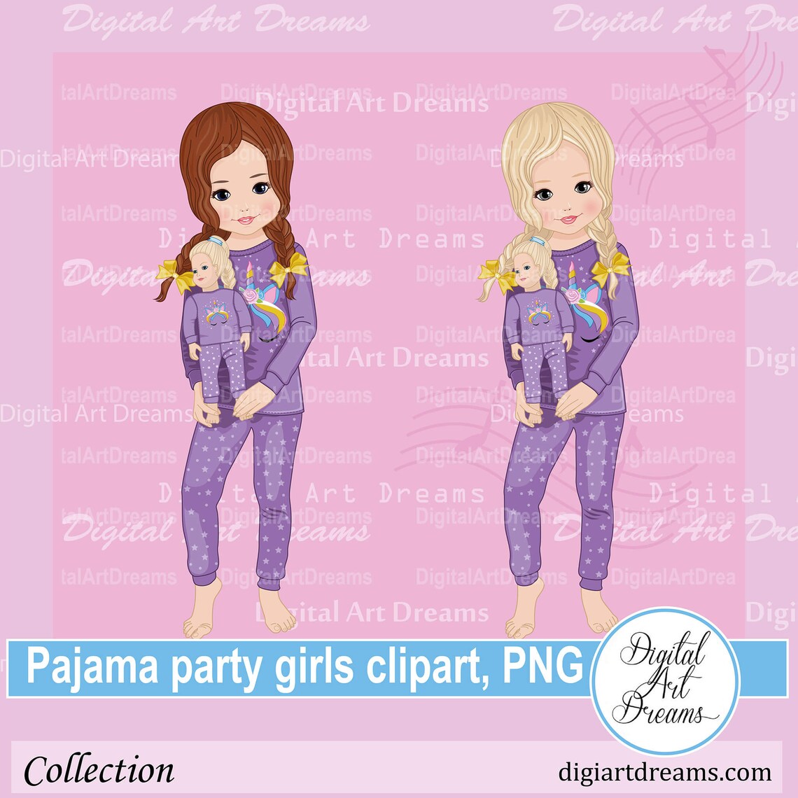 Pajama Party Clipart Slumber Party Clipart Mom Me Clipart - Etsy