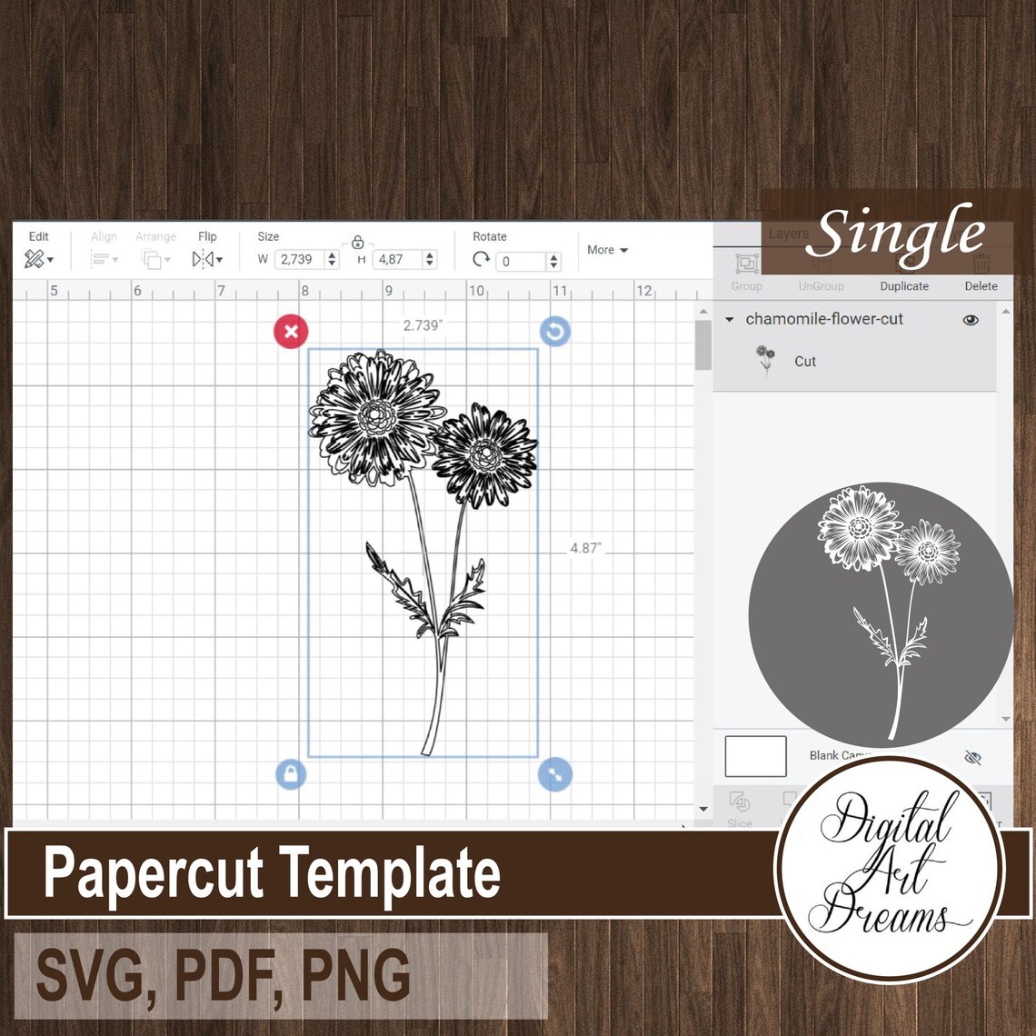 Daisy SVG File Cut Out Design Cricut Flowers Daisy - Etsy