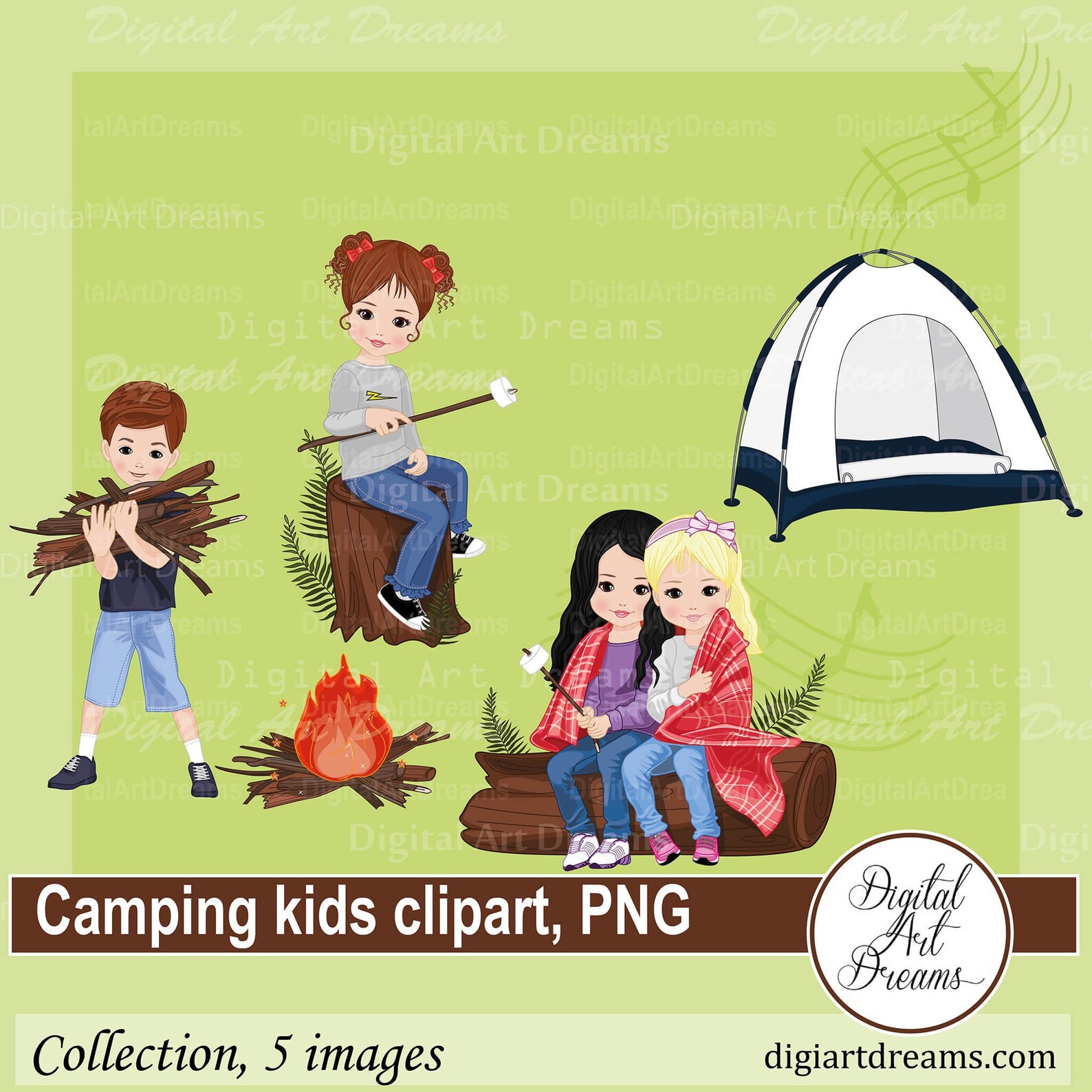 Camping Clipart, Cute Characters, Little Girl Png, Little Boy Png ...