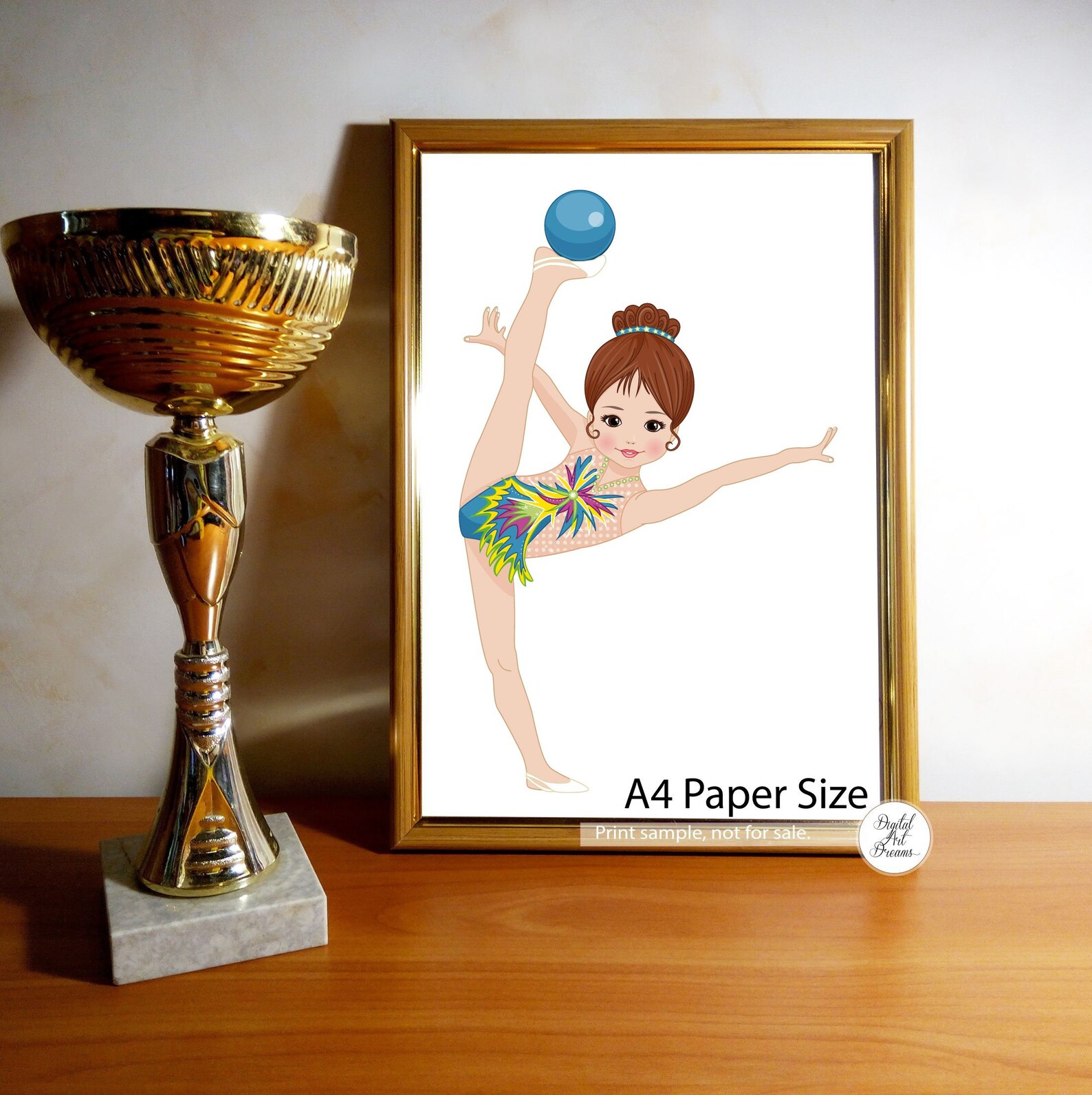 Gymnastics Clip Art Rhythmic Gymnastics With Balls Little | Etsy