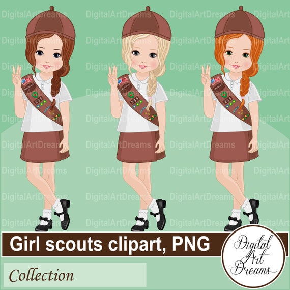 Girl Scout Brownies Clipart