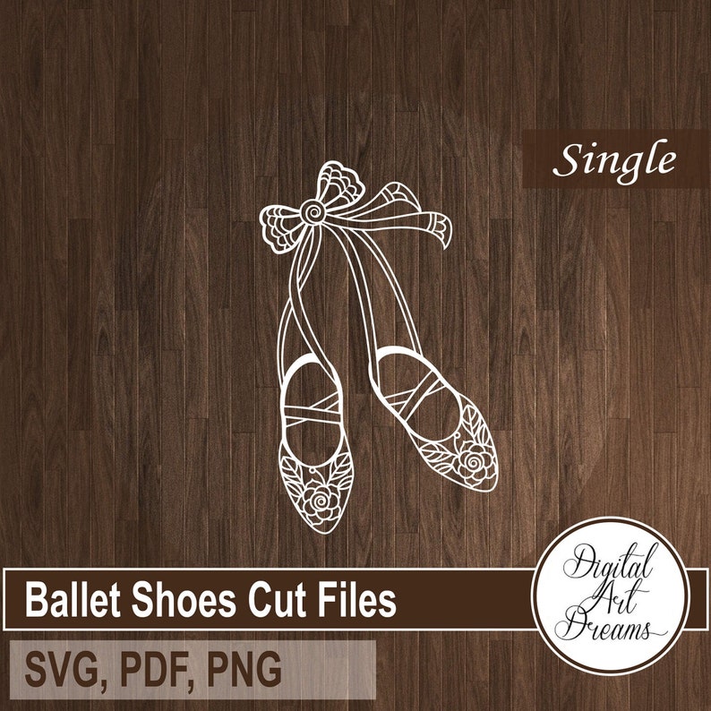 Ballet shoes SVG file Floral shoes SVG for Cricut Ballet | Etsy