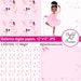 Ballerina Digital Papers - Pink Ballet - Scrapbooking Paper - Cute ...