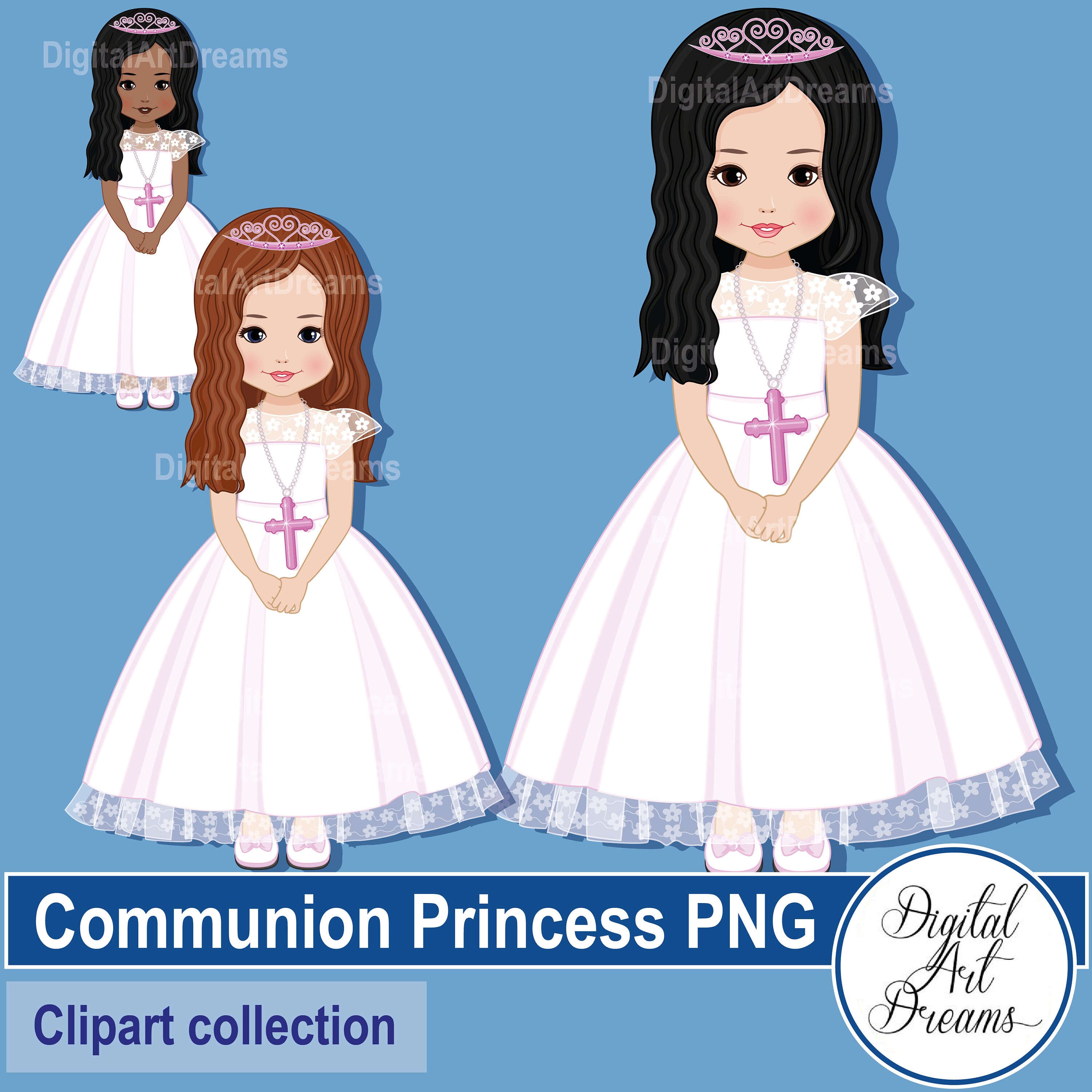First Communion Clipart Girl Png Religious Clip Art Cross Clipart White ...
