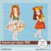 Autumn Clipart Png - Fall Girl Clipart - Autumn Clip Art for Kids ...