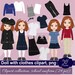 Paper Doll Clipart, Little Girl Dress up Clip Art, Cute Character ...