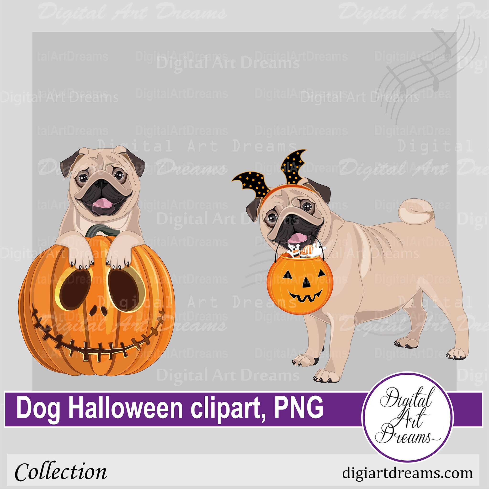 Halloween Dog Clip Art Animal Clipart Dachshund Clipart | Etsy
