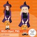 Halloween Witch Clipart - Halloween Clipart - Witch Png - Cute ...