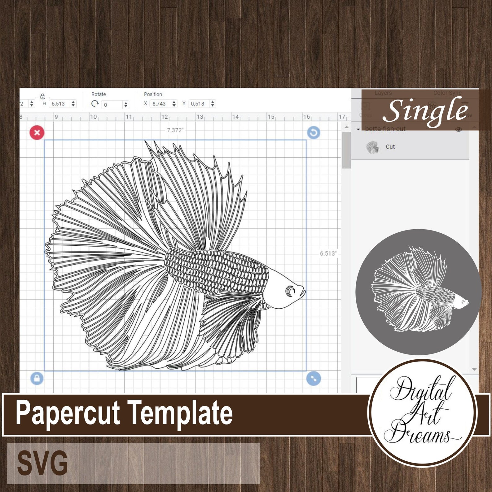 Fish SVG File Paper Cut Out Designs Paper Cutting Art - Etsy