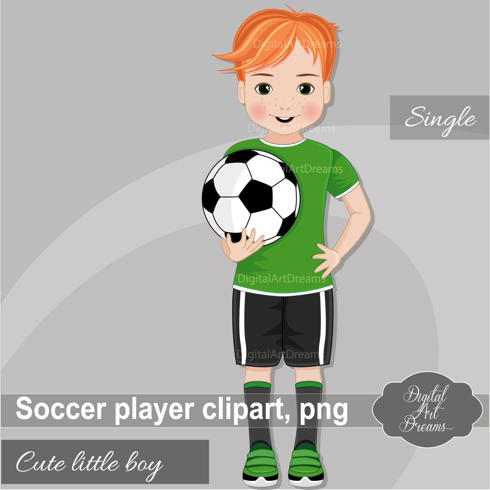 Soccer Ball Clipart Little Boy Clip Art Soccer Player - Etsy