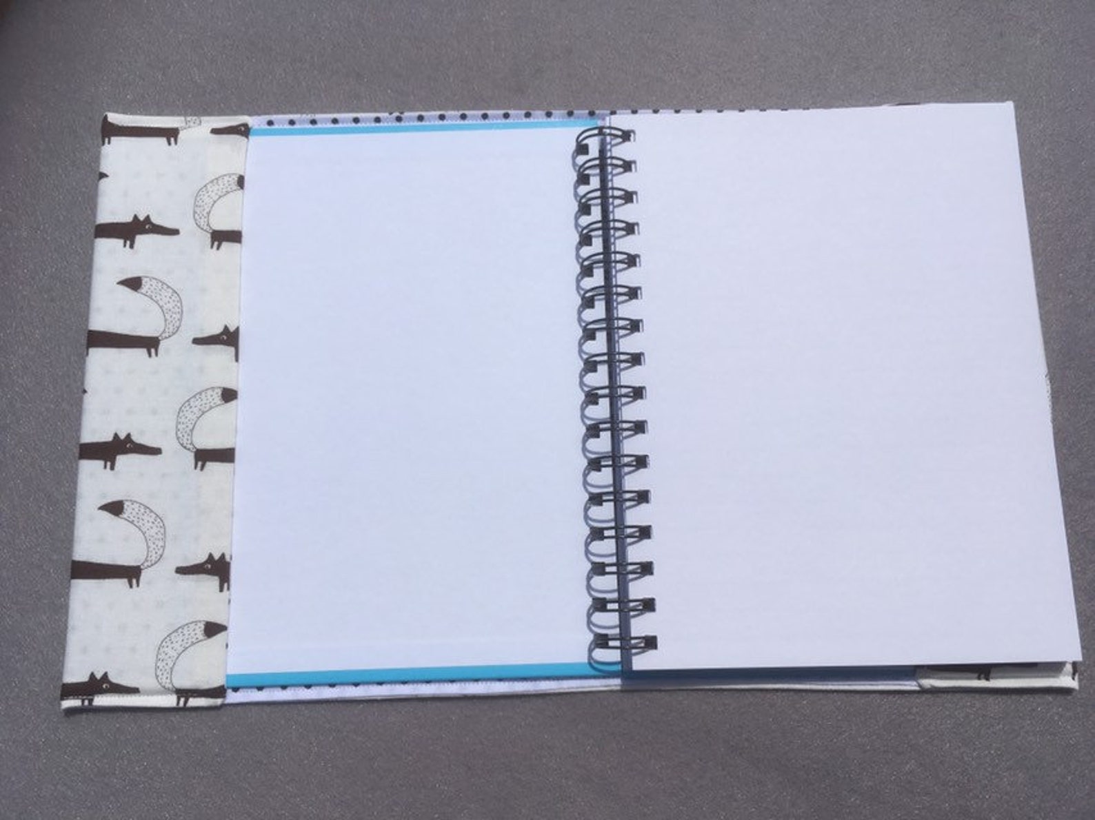 Fox Notebook Cover Brown Fox Fabric A5 Fox Lover - Etsy