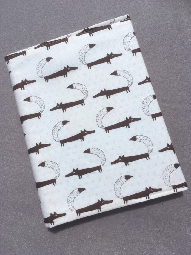 Fox Notebook Cover Brown Fox Fabric A5 Fox Lover - Etsy