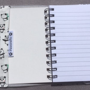PANDA, A6 Notebook, Panda Lover, Bamboo, Stationery, Notebook Cover ...