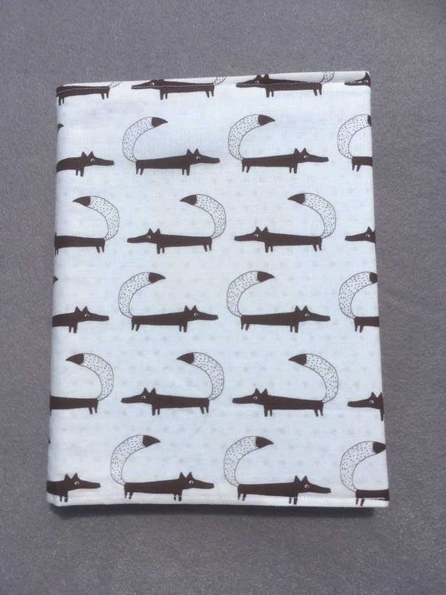 Fox Notebook Cover Brown Fox Fabric A5 Fox Lover - Etsy