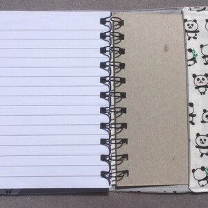 PANDA, A6 Notebook, Panda Lover, Bamboo, Stationery, Notebook Cover ...